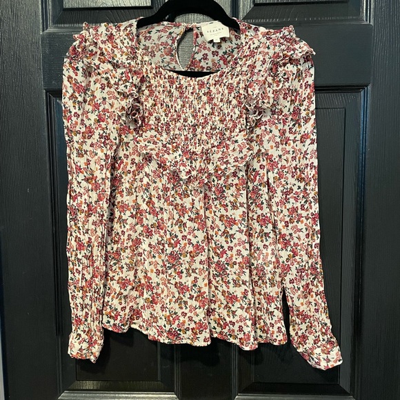 Sezane | Tops | Sezane Floral Blouse | Poshmark